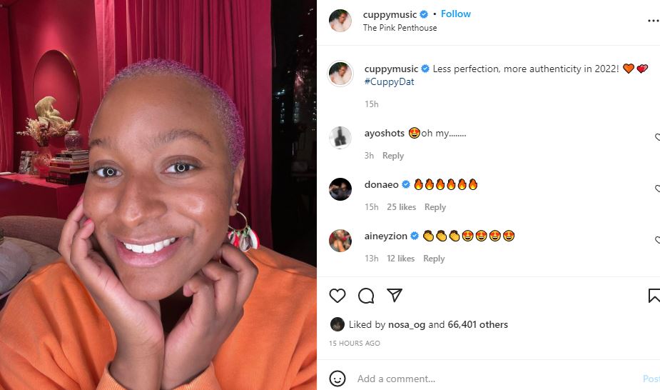 Less Perfection More Authenticity In 2022 Dj Cuppy Writes As She