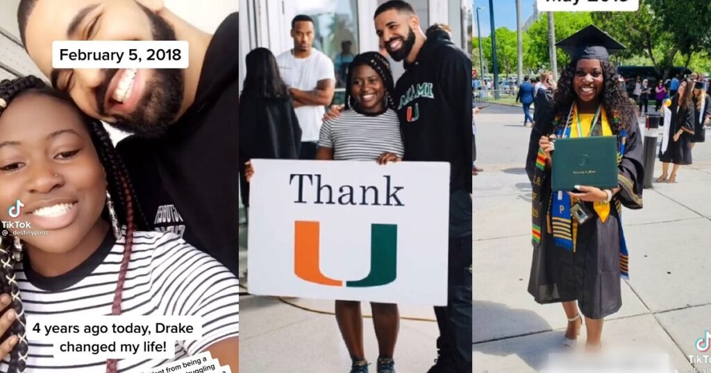 Lady revealed how rapper, Drake changed her life for the better after ...