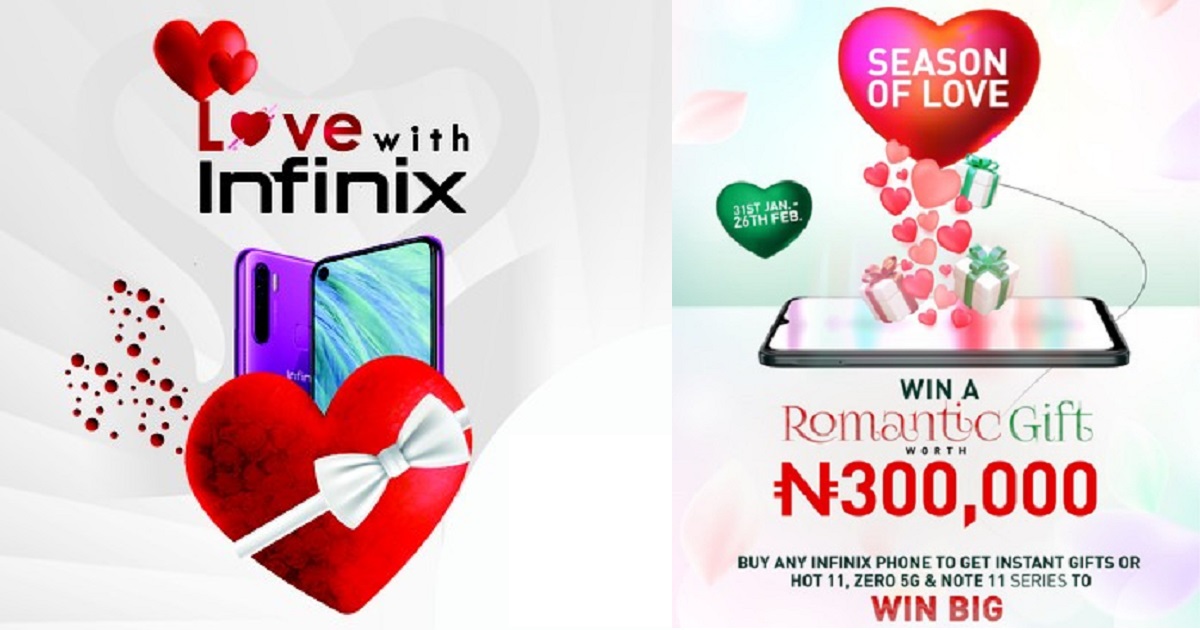 Join the Infinix Valentine Sales Promo and Win Big - YabaLeftOnline