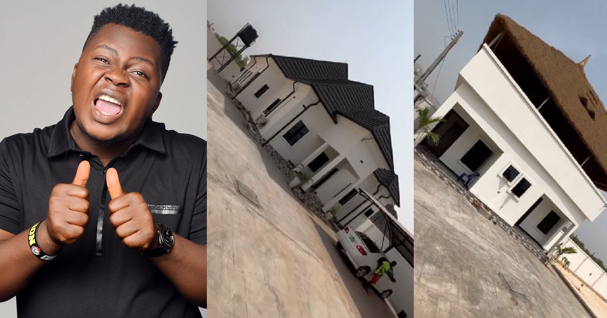 Comedian, Bro Solomon builds a mansion in Edo state (video)