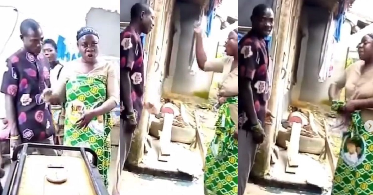 Lady tackles man for failing to buy her the phone he promised her ...