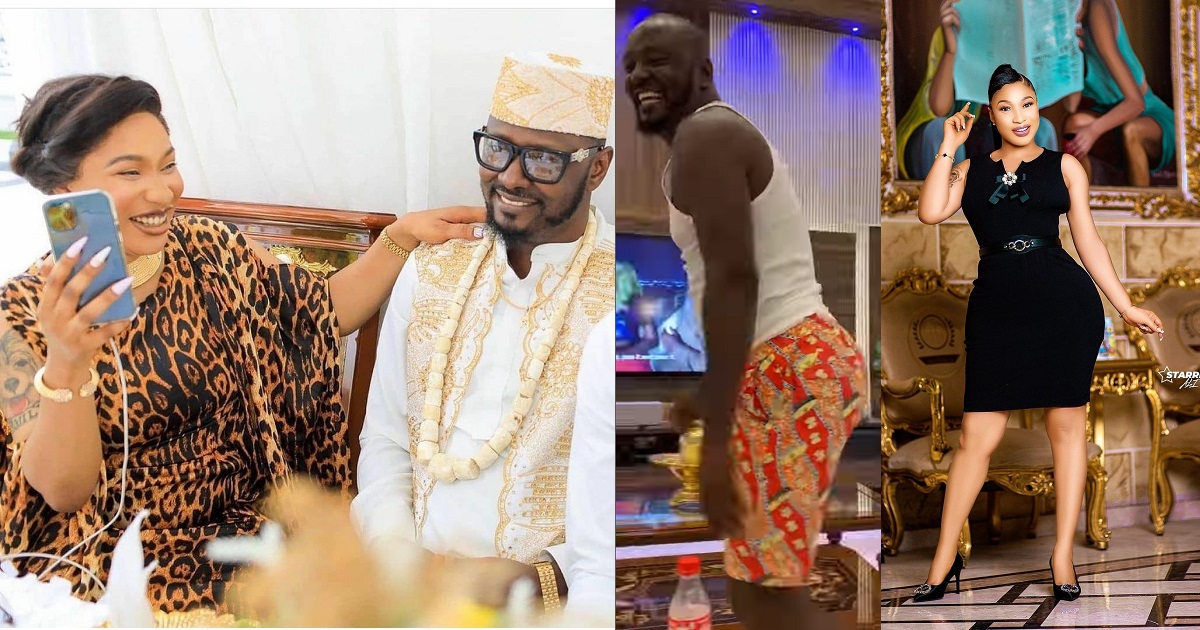"Shey my eye dey pain me?" - Fans react as Tonto Dikeh shares video of her ex Prince Kpokpogri ...