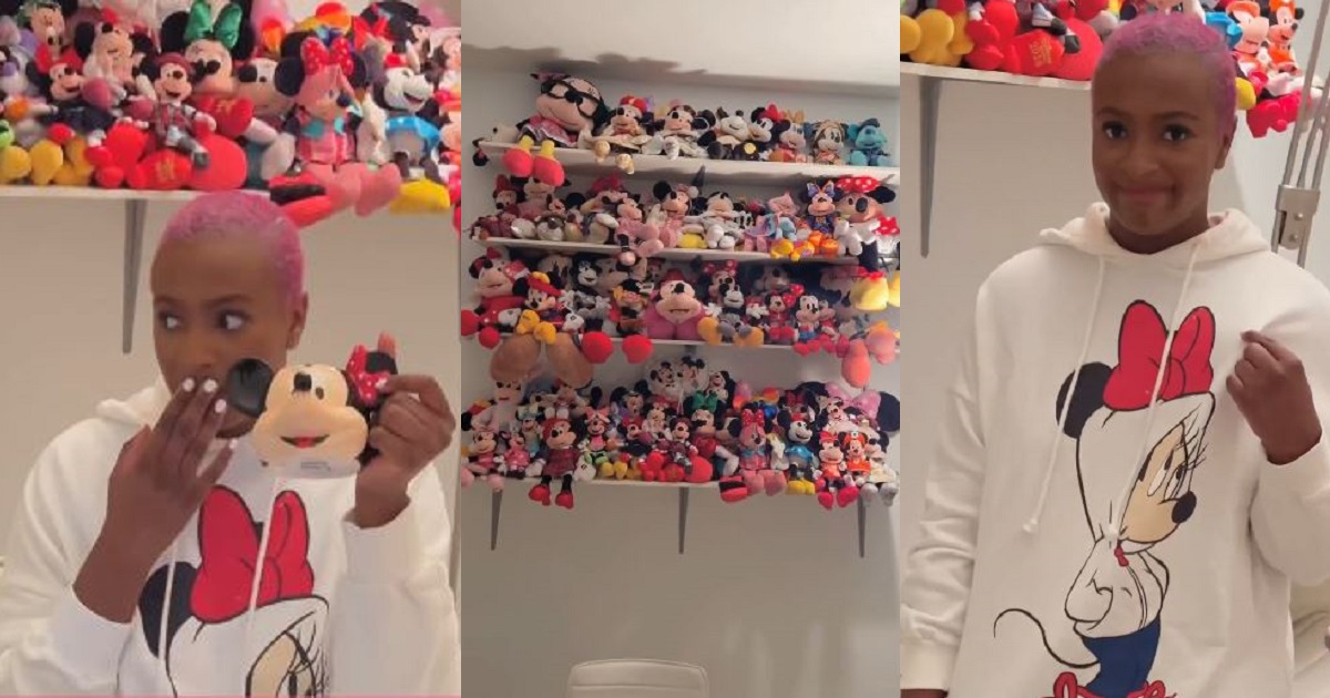 DJ Cuppy shows off Minnie Mouse dolls she has been collecting for over ...