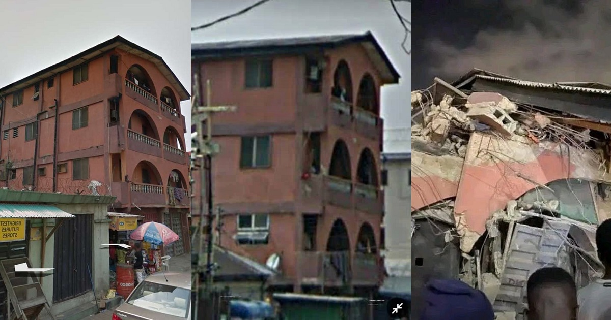 Photos of the collapsed Ebute Metta building before tragedy struck ...