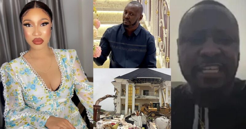 Kpokpogri reacts to Tonto Dikeh's reaction to the demolition of his Abuja mansion (video ...