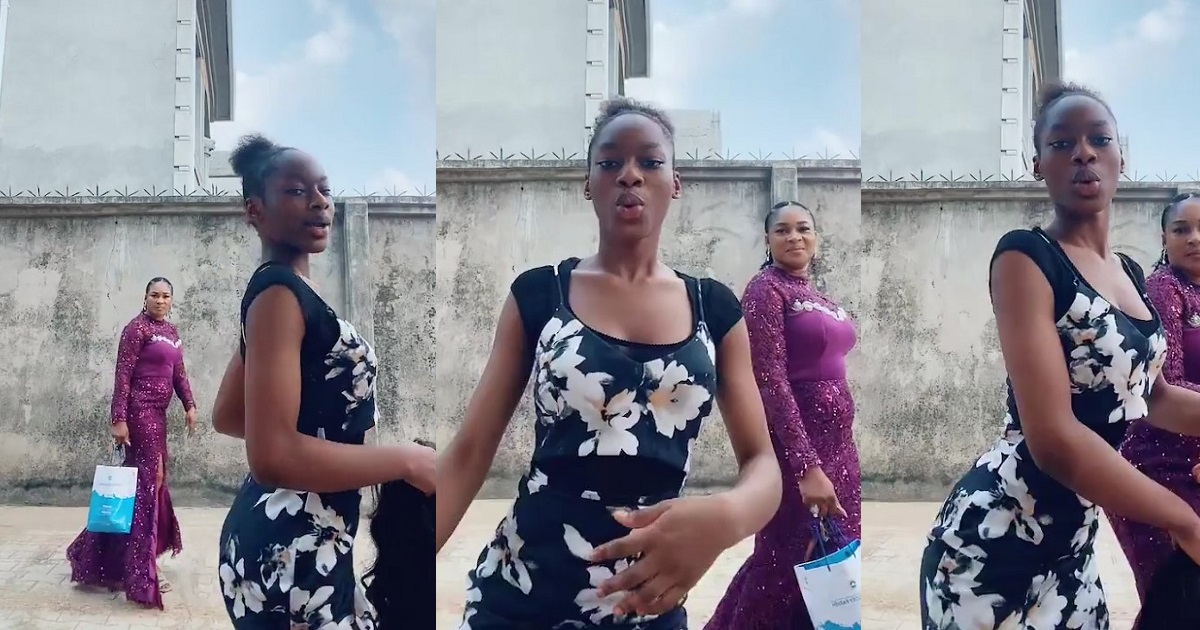 Adorable moment Nigerian mother joined her daughter to do the "Kelly ...