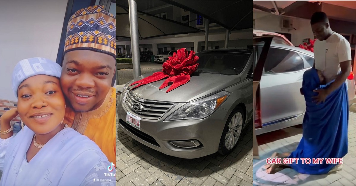 Skitmaker, Cute Abiola surprises his wife with a brand new car (video ...