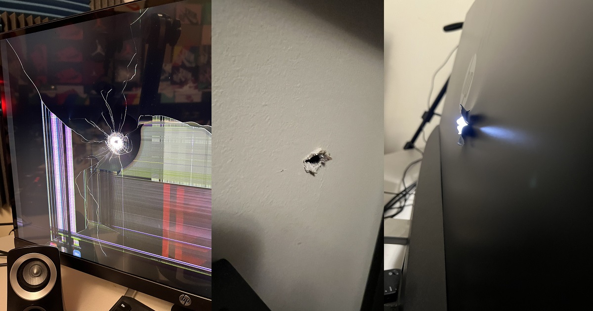 Man narrowly escapes death as stray bullet misses his head and hits his ...