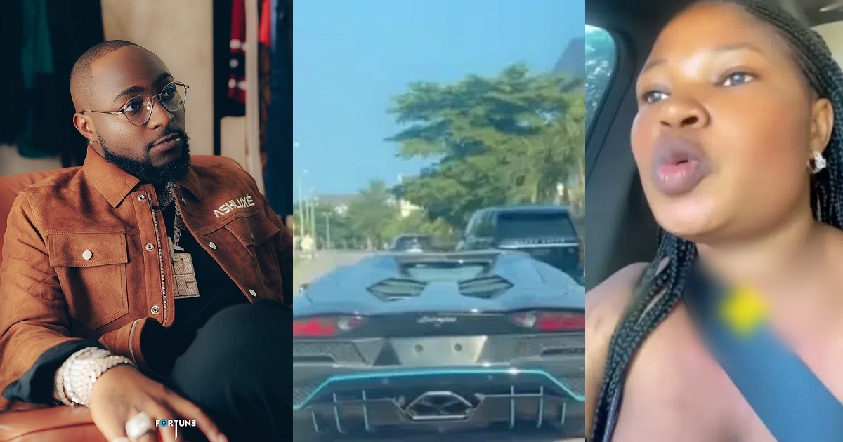 Davido reacts as staunch fan trails his car after spotting someone ...