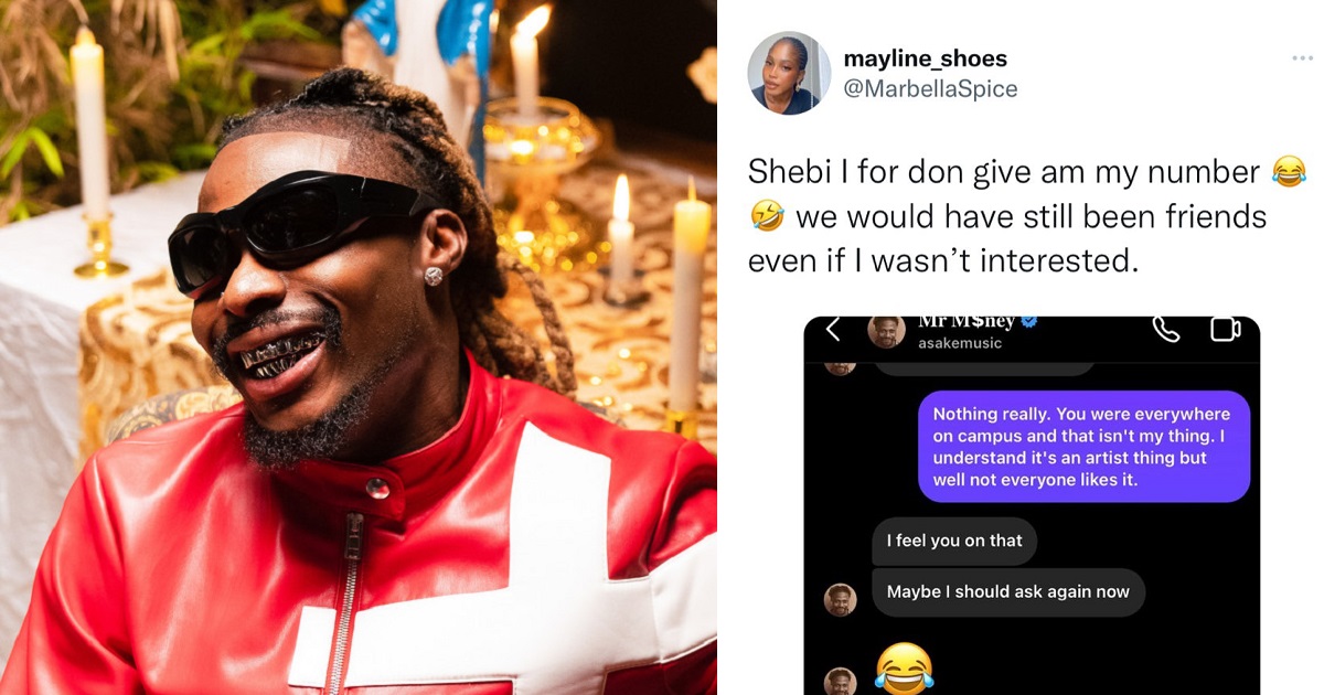 Nigerian lady expresses regret years after she turned down singer Asake ...