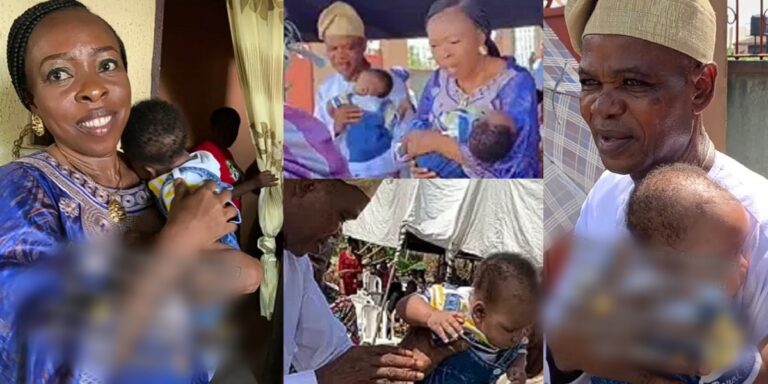Nigerian couple welcome twin babies after 30 years of marriage (Video)