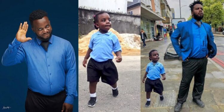 Comedian Sabinus finally reacts to viral photo of little girl who looks ...