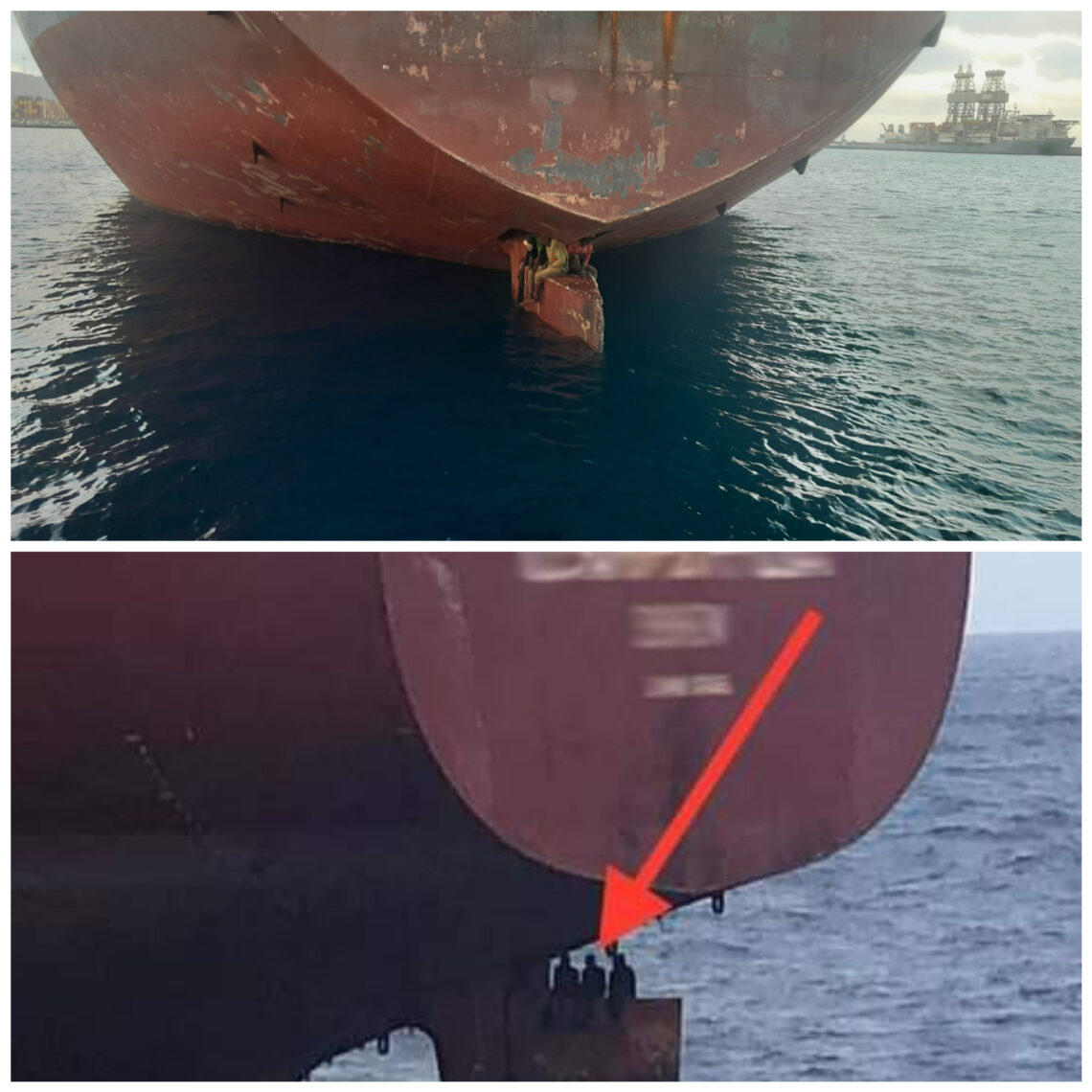 Three stowaways survive 11 days on rudder of ship travelling from ...