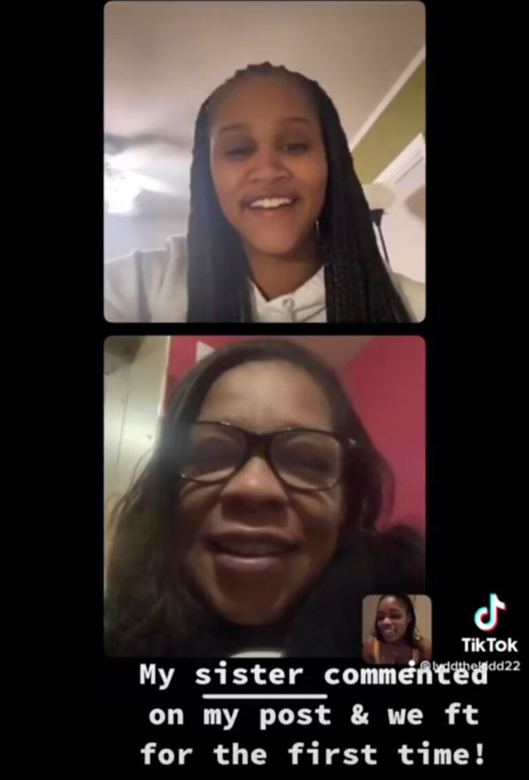 21-year-old woman reunites with her biological mother after her social ...