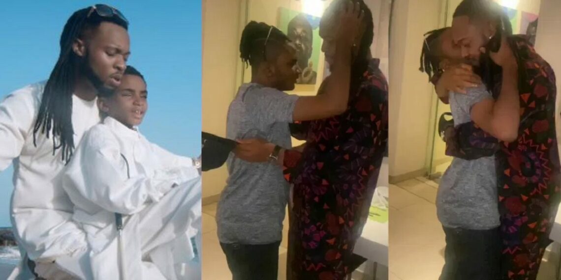 "He's all grown" – Fans reacts to heartwarming moment singer, Flavour ...