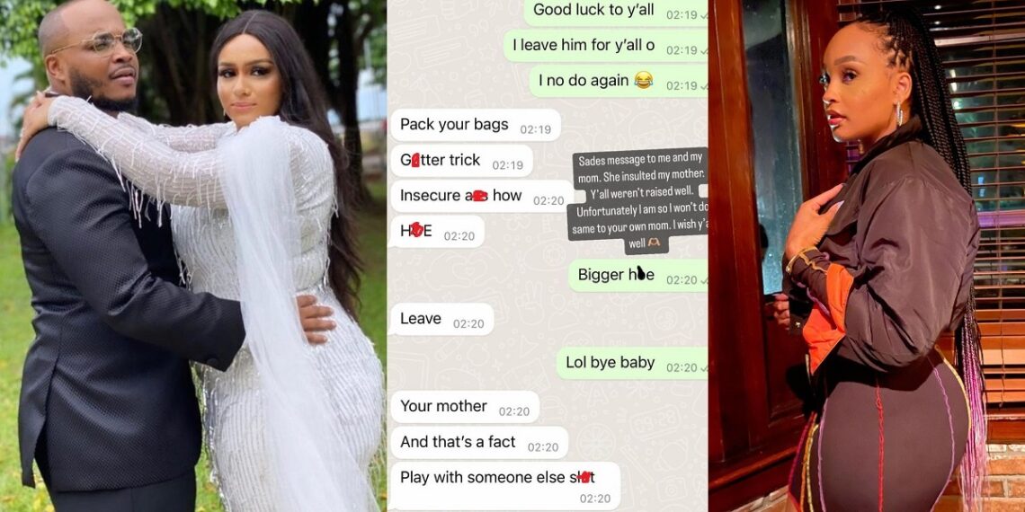 "Y'all weren't raised well" – Sina Rambo's wife shares chaotic chat ...