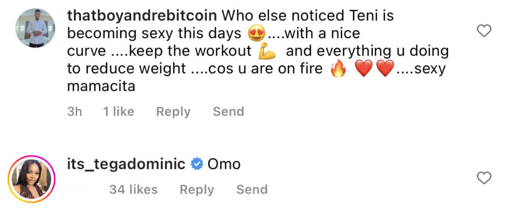 Singer Teni flaunts banging body in two-piece swimwear, netizens reacts