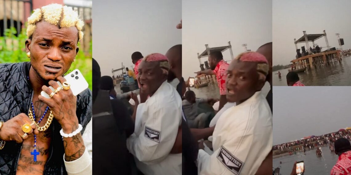 "On top water" – Singer Portable screams for help after he was shown ...