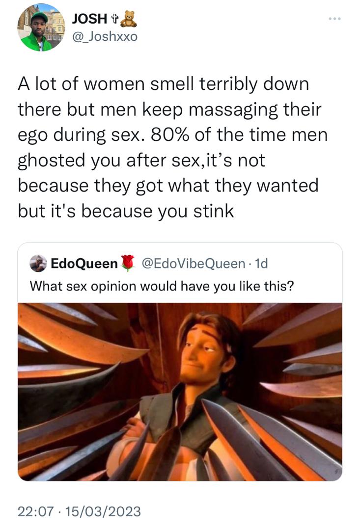 "It smells down there" – Man reveals one of the reasons men ghost women ...