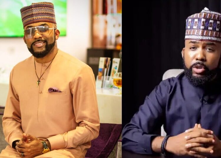 Banky W and Adesua finally unveil their son's face (Photos)