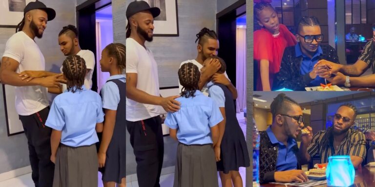 Singer Flavour shares lovely video of himself and his daughters ...