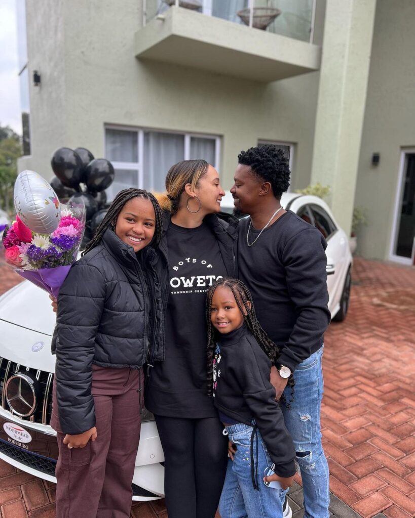 South African actor, Kagiso Modupe gifts his wife a Benz for Mother's ...