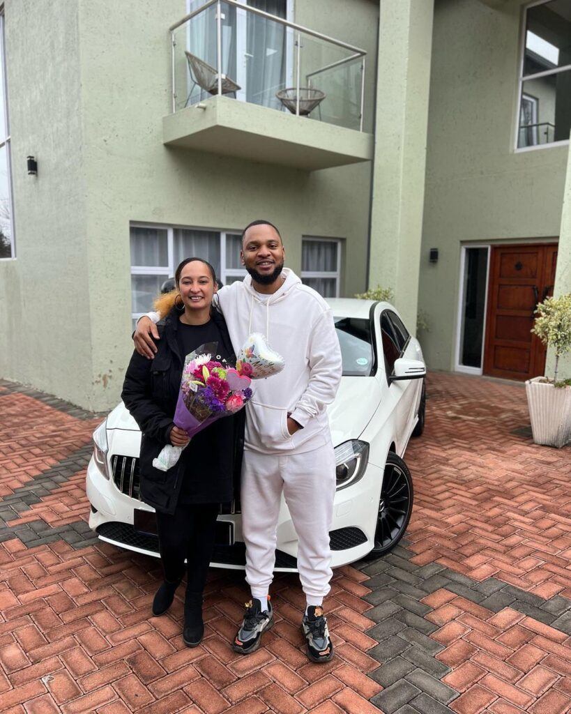 South African actor, Kagiso Modupe gifts his wife a Benz for Mother's ...