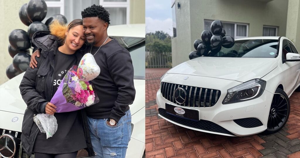 South African actor, Kagiso Modupe gifts his wife a Benz for Mother's ...