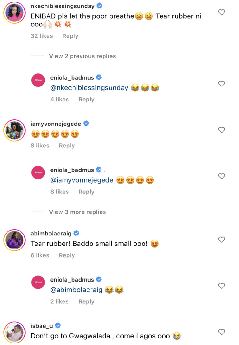 Netizens reacts as actress, Eniola Badmus flaunts ‘tear rubber ...