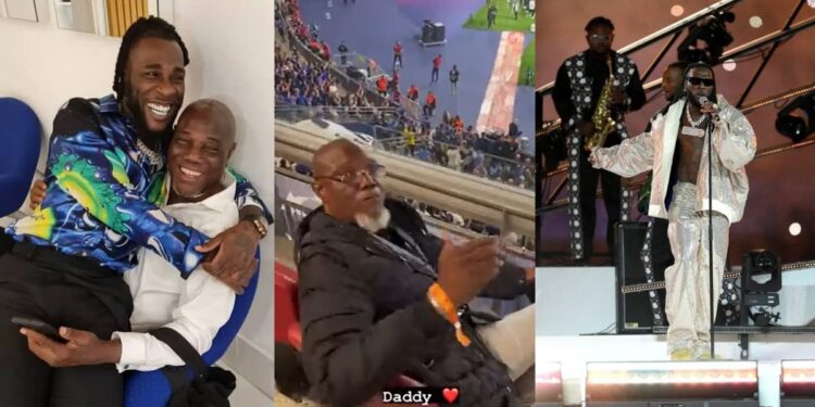 "Proud daddy moment" – Burna Boy’s dad beams with joy as he watches his ...