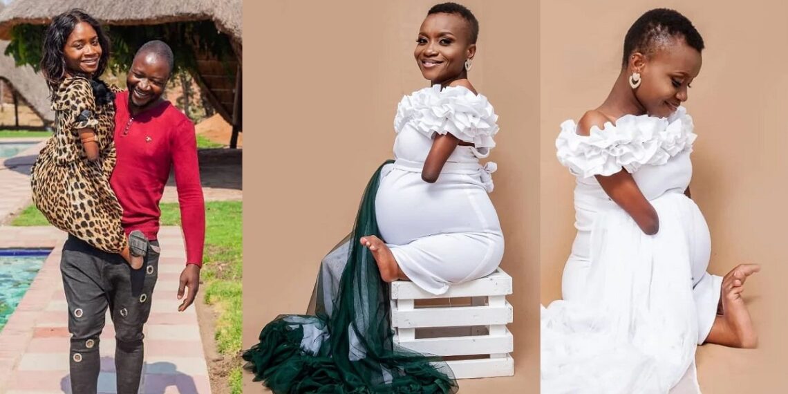 Differently-abled Zimbabwean woman and husband expecting first child (Photos) - YabaLeftOnline
