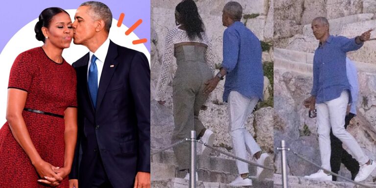 Barack Obama playfully taps wife, Michelle's butt at the Acropolis in ...