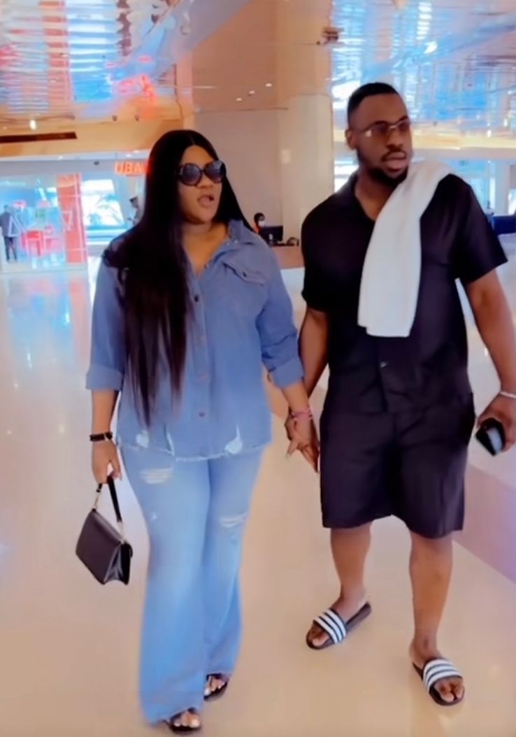 Heartwarming Moment Actress Nkechi Blessing Reunited With Her Lover