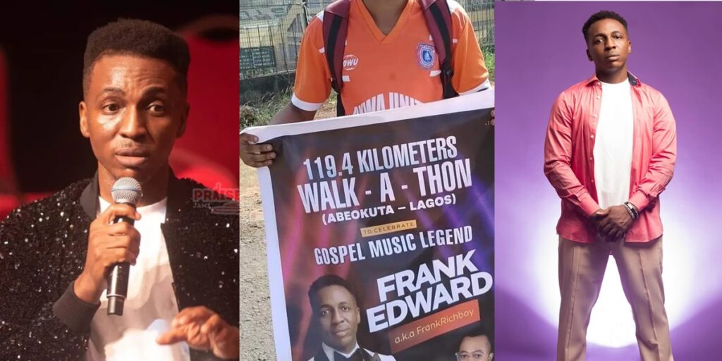 Gospel singer, Frank Edwards berates fan planning to walk from Abeokuta ...