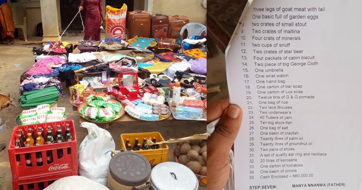 "I thought Imo state has the highest bride price list" - Nigerian woman ...