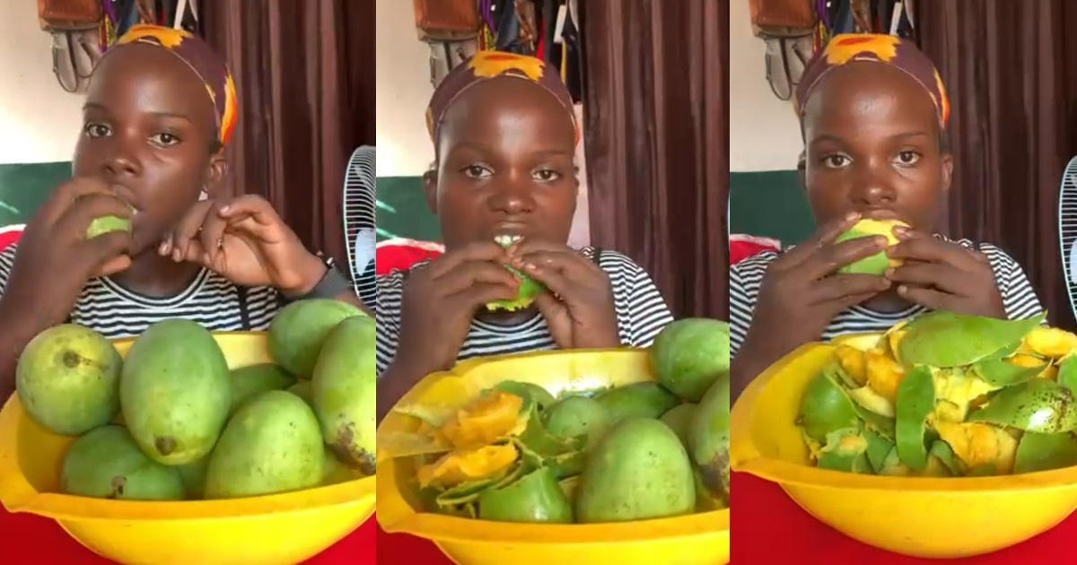 Lady shocks the internet with heap of Mango fruits she finished in one ...