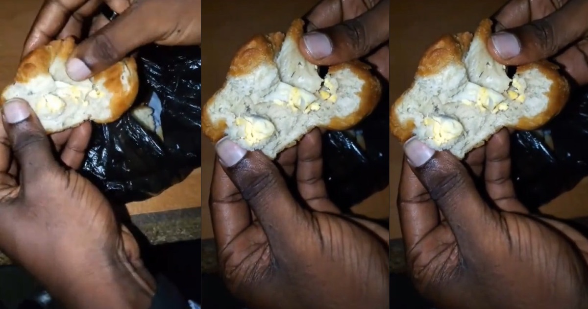 "This sprinkle of egg" - Man rages as he reveal the content of the egg ...
