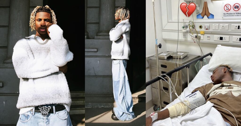 Singer Khaid hospitalized due to alleged excessive blǝǝding (video)