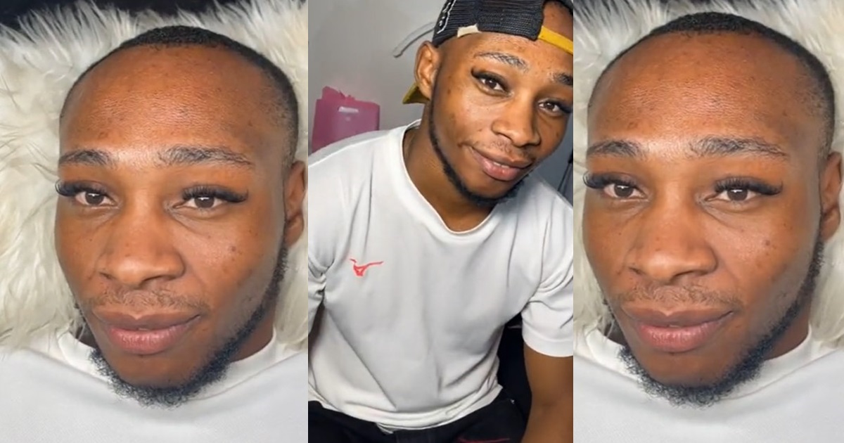 "Uncle stand up!" – Tongue Wags As Nigerian Man Undergoes Eyelash ...