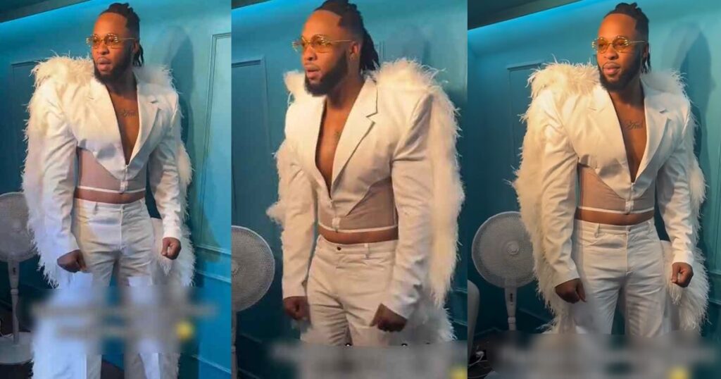 Nigerian singer, Flavour turns head over his outfit to his London ...