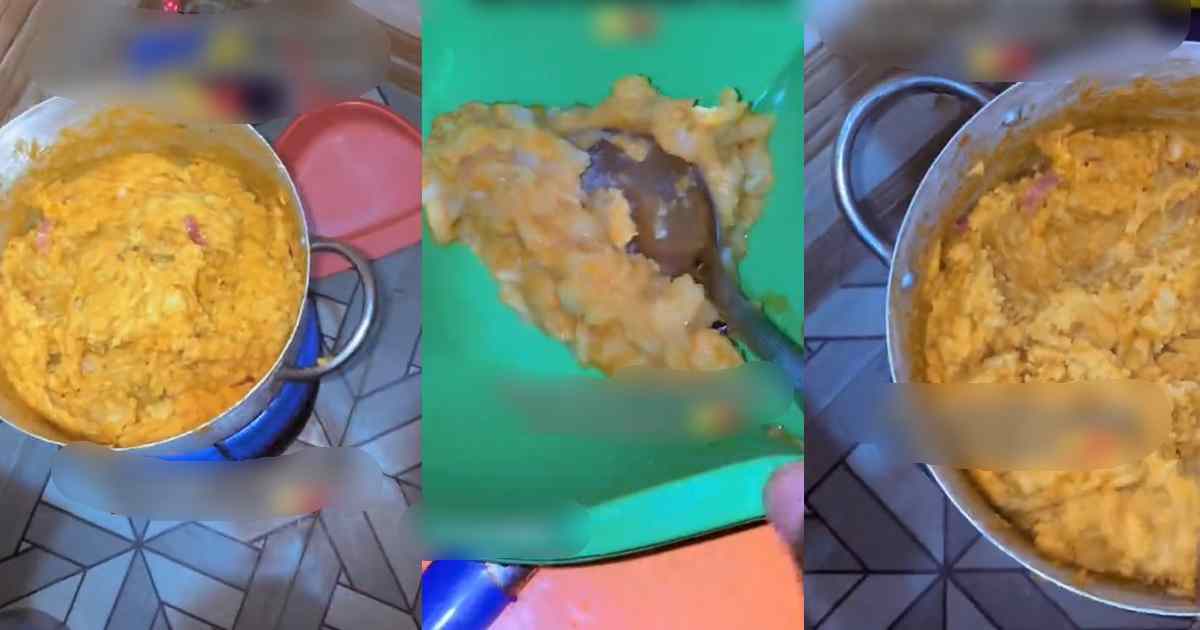 Nigerian man dr@gs friend's girlfriend for cooking beans porridge-like ...