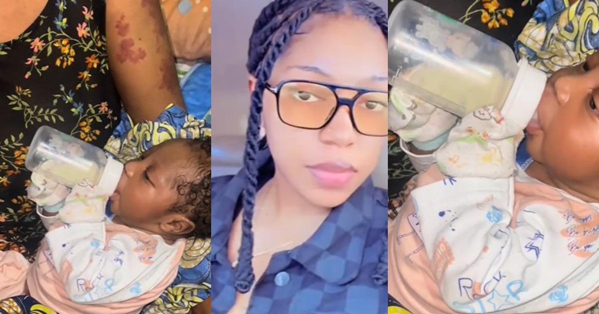 "This baby no come play oo" – Nigerian mum astonished as her 3-week-old ...
