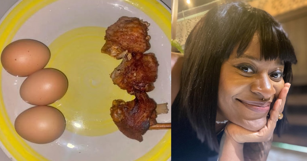 Lady gets bl0cked after eating 3 small pieces of turkey and eggs at a ...