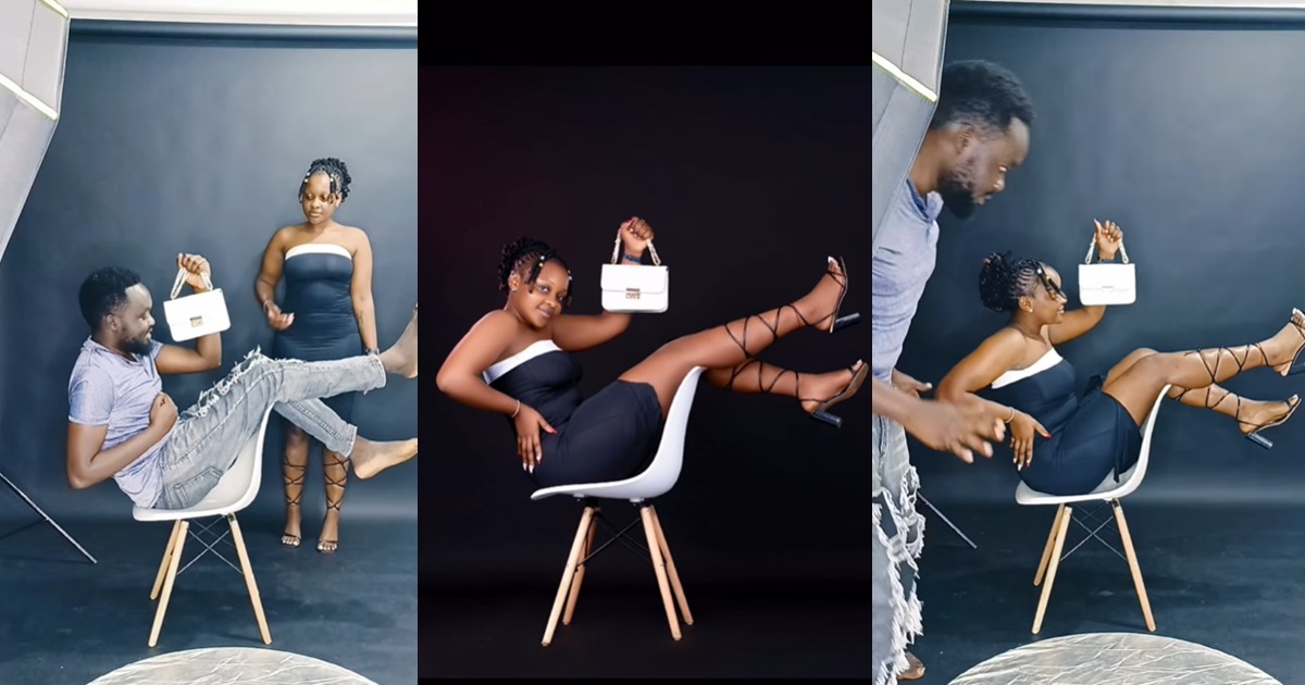"Shey na Bag advert?" – Viral video of a photo shoot session with an ...