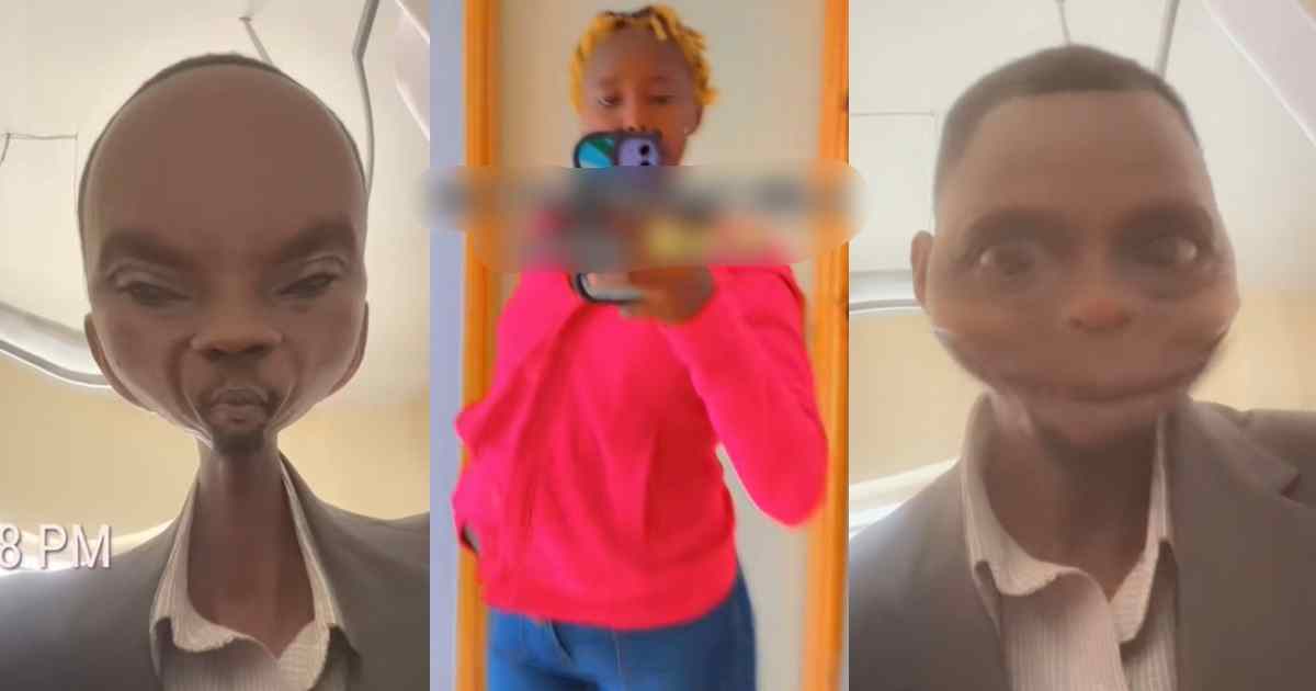 Man showcases his inner child with face filters after his daughter ...