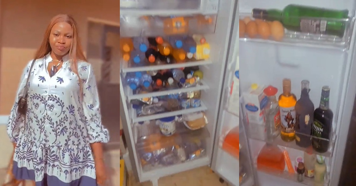 Lady stúnned to discover a fully stocked fridge with goodies and ...