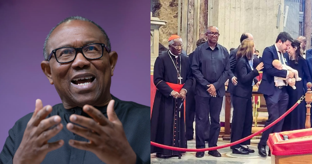Peter Obi Spotted Among Several Other Leaders At The Lying-In of The ...