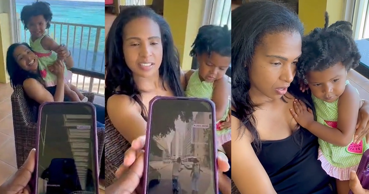 U.S.-Based Singer Iris Stryx and her baby trend after admiring Lagos