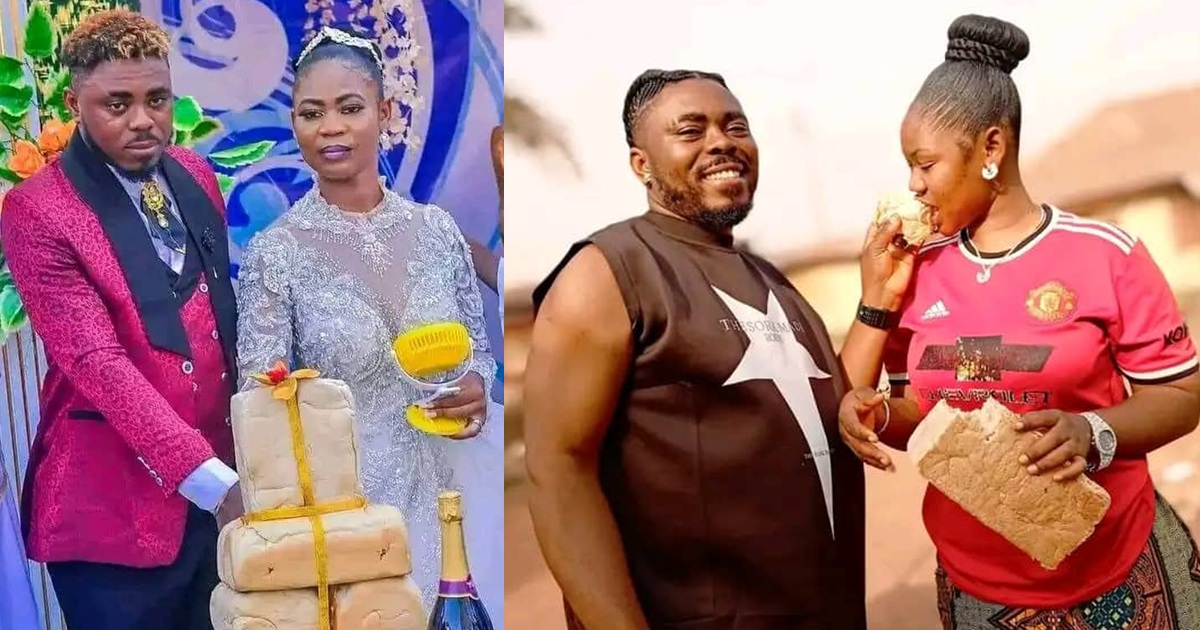 "Breadwinners" – Reactions as Man Uses Bread as Wedding Cake and to ...