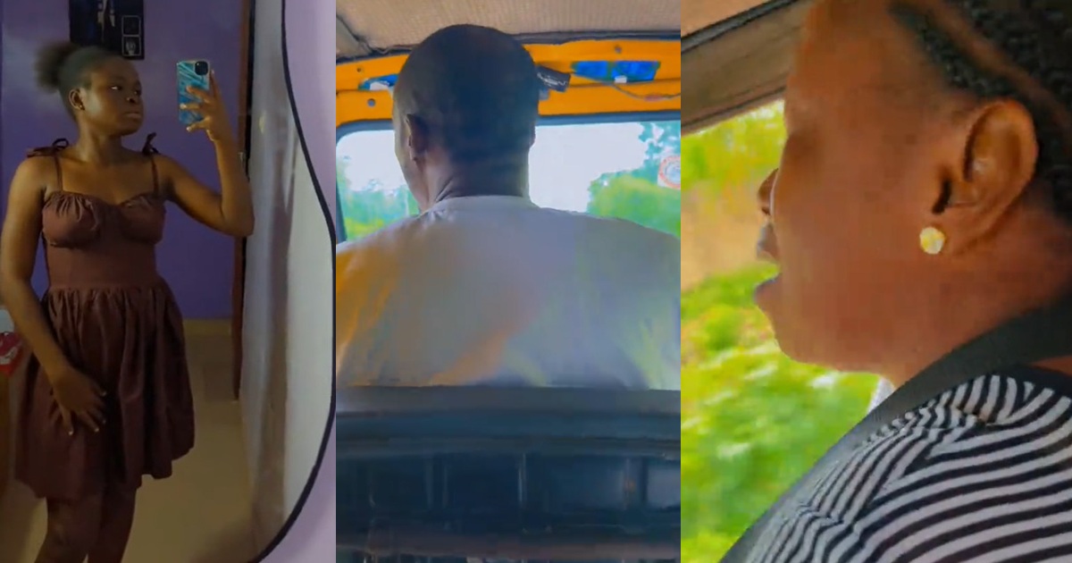 The moment a Keke rider and a female passenger almost entered a trance ...